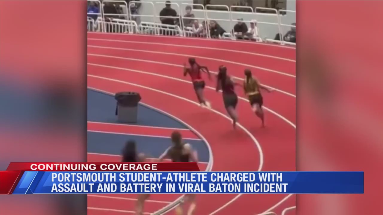Student-athlete charged with assault & battery in viral baton incident ...