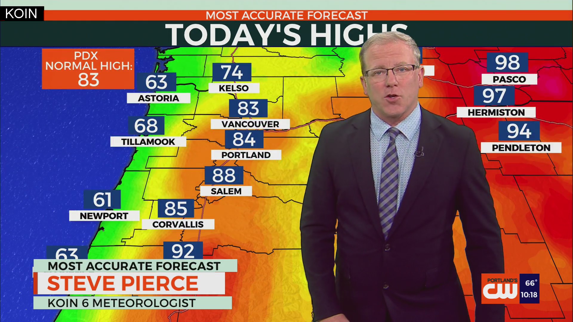 KOIN 6 Weather w/ Meteorologist Steve Pierce – KOIN.com