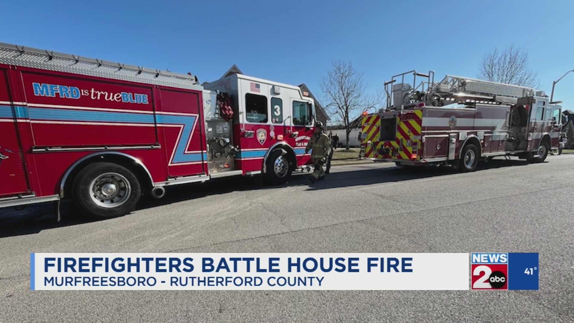 Murfreesboro firefighters battle house fire – WKRN News 2