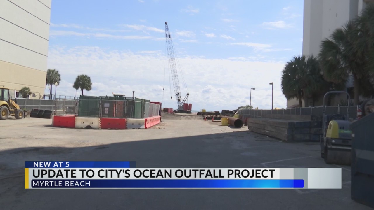 Ocean outfall project closes section of Myrtle Beach – WBTW