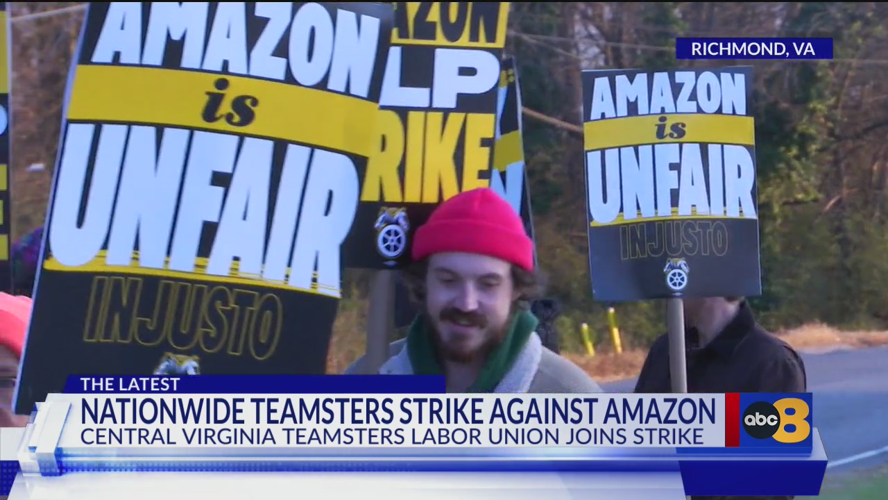 Central Virginia Teamsters labor union joins nationwide strike against ...