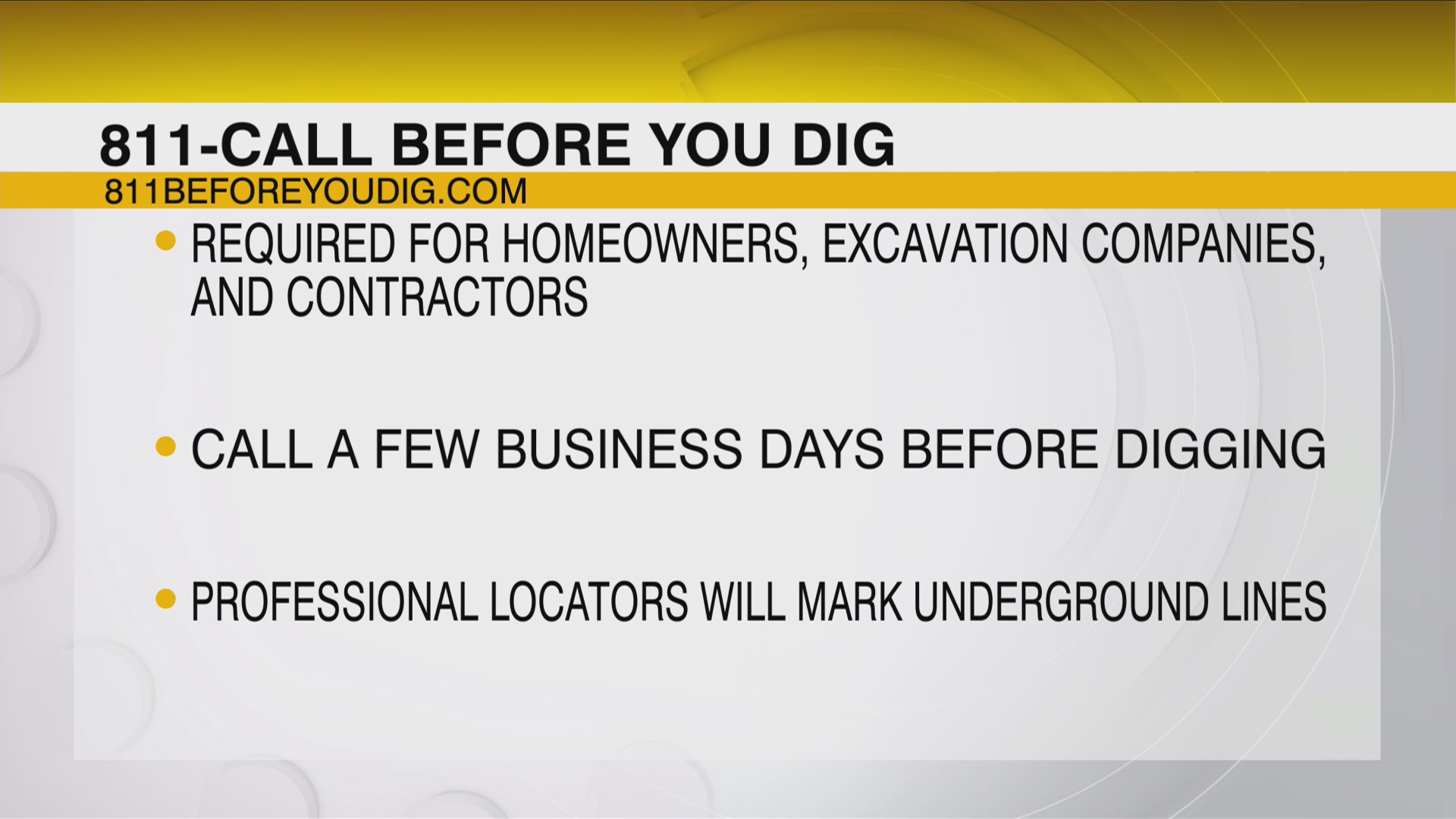 Call 811 before you dig – KAMR – MyHighPlains.com