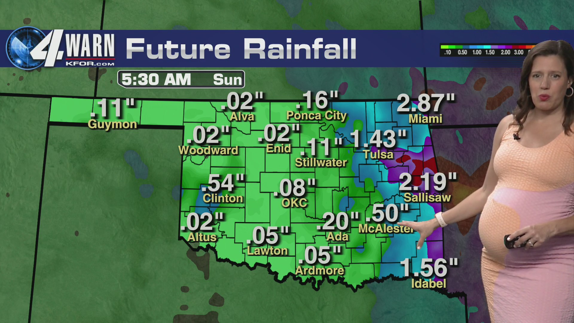 Emily Sutton talks about rain chances and a nice Father’s Day forecast ...