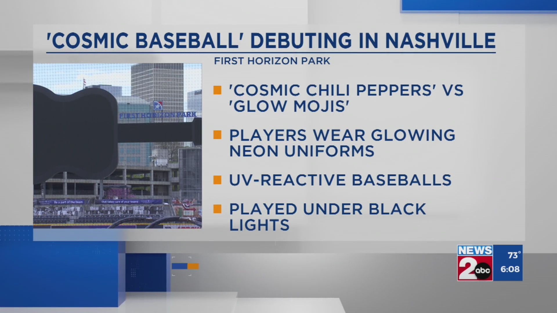 Cosmic baseball debuting in Nashville – WKRN News 2