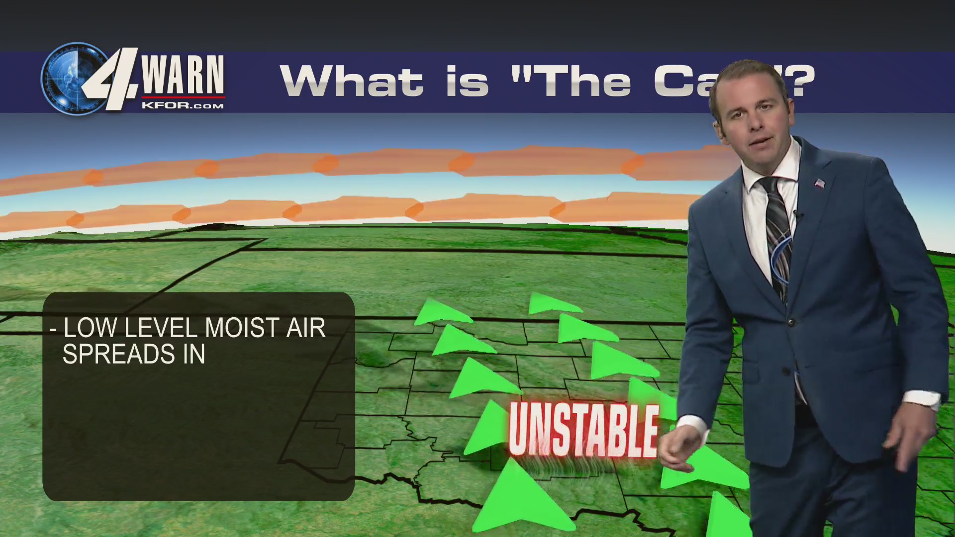 Aaron Brackett explains how the “cap” will impact severe storm chances ...