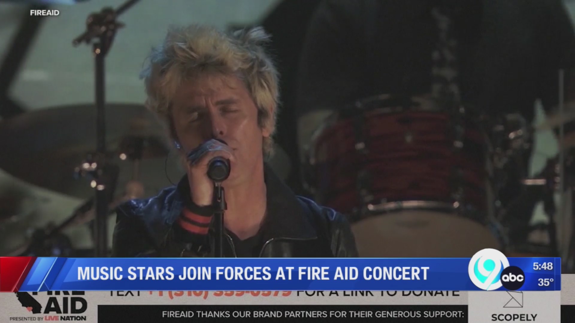 Music stars join forces at Fire Aid concert – WSYR