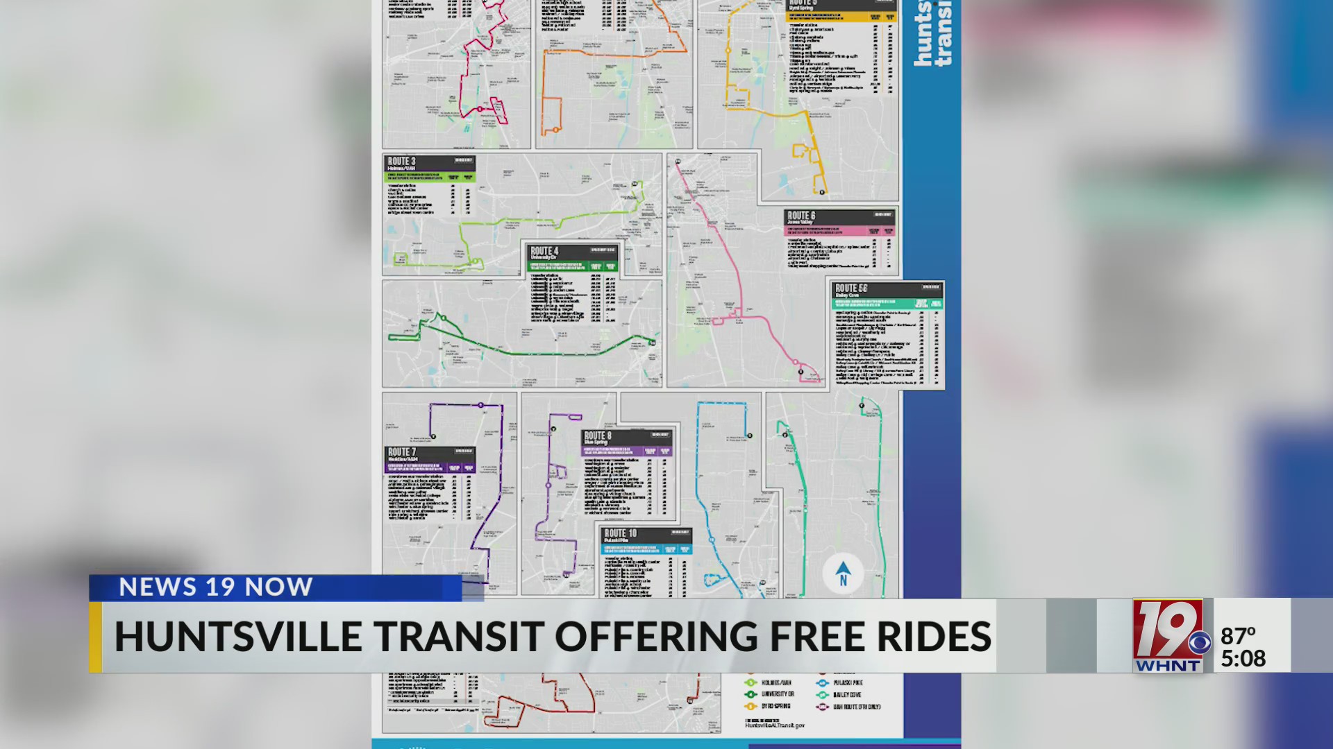 Huntsville Transit Offering Free Rides | August 16, 2024 | News 19 at 5 ...