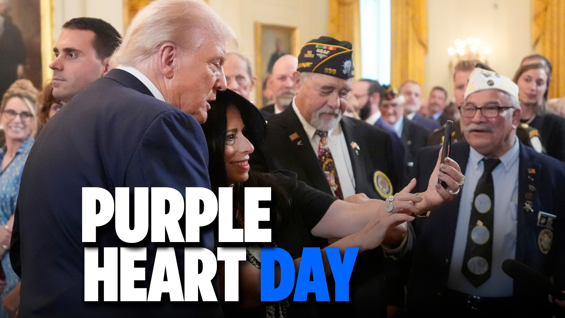 Trump Honors Veterans At Purple Heart Day Event – The Hill