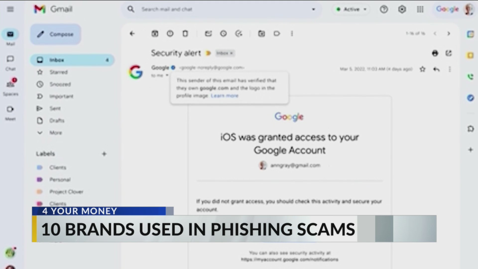 4 Your Money: Brand names used in phishing scams – Fox 59