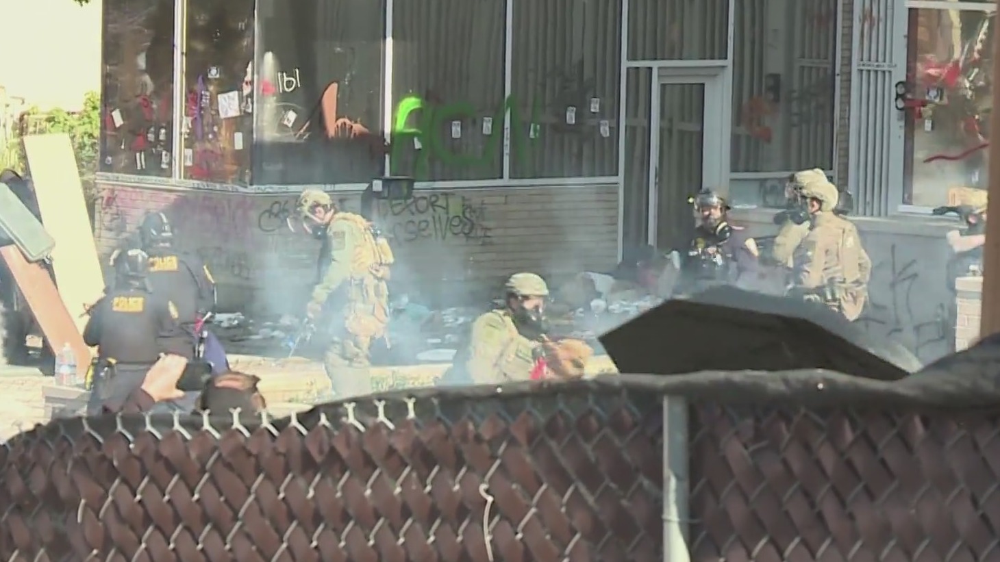 Portland police arrest 1 outside ICE facility after riot amid protest ...