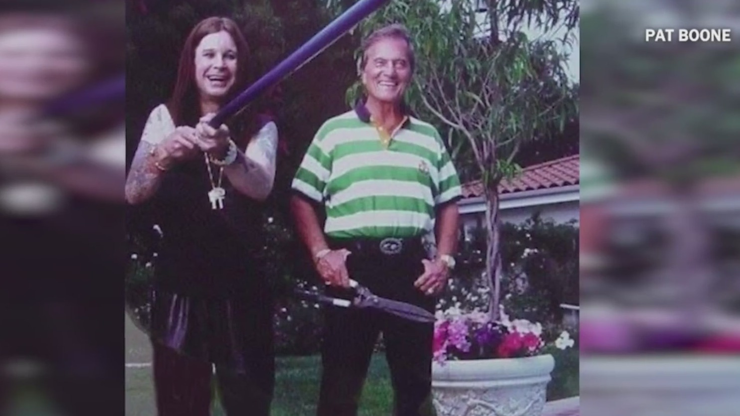 Ozzy Osbourne’s former neighbor, the legendary singer Pat Boone ...