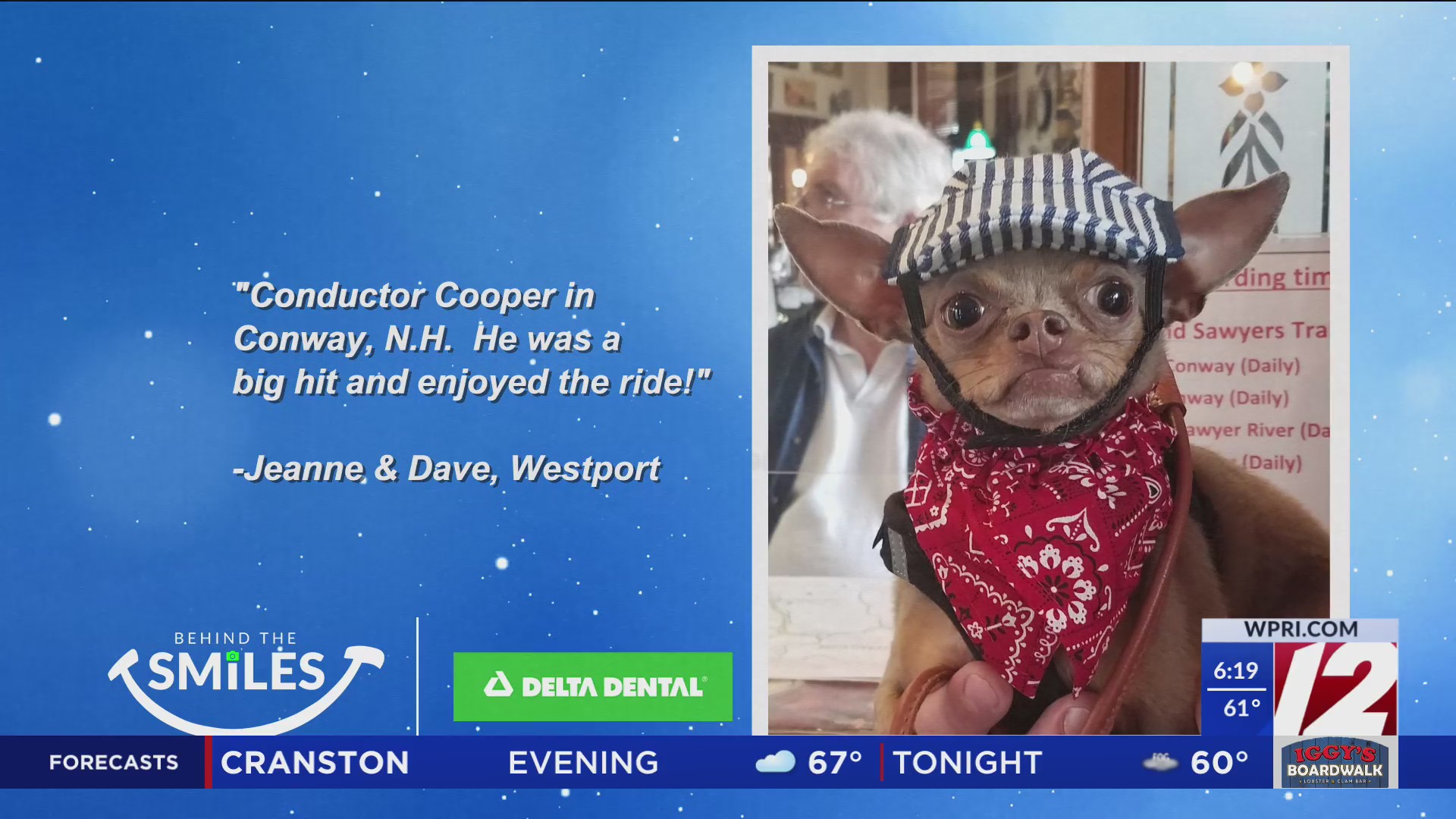 Behind the Smiles Photo for 5/16/25 from Jeanne and Dave of Westport ...