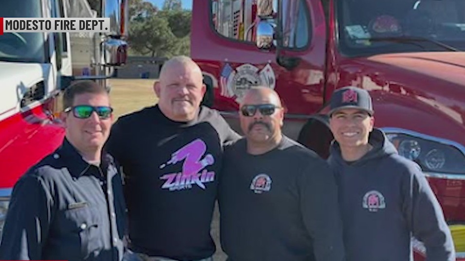 Modesto firefighters in LA County visited by UFC legend – FOX40 News