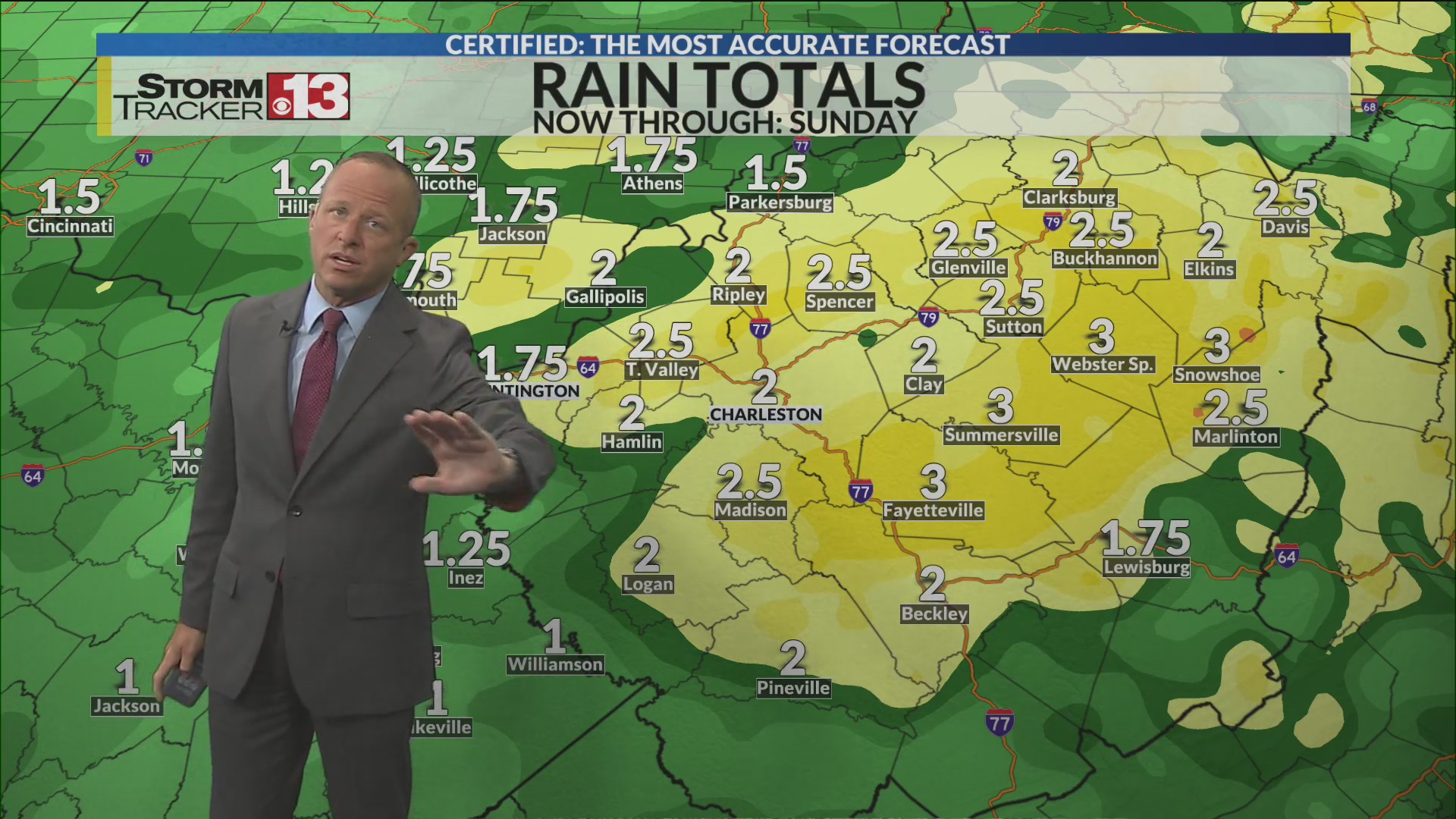 Showers, storms and incredible humidity expected this weekq – WOWK 13 News