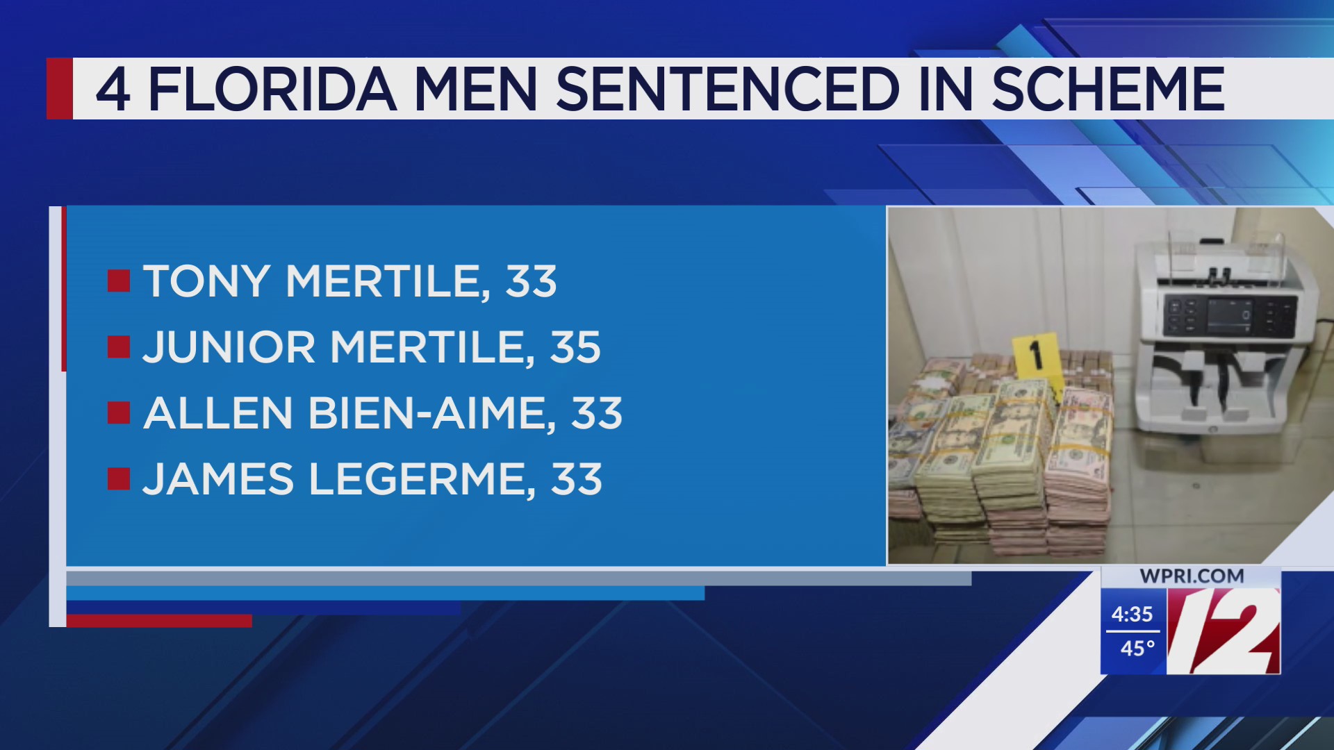 4 Florida men sentenced in scheme to defraud federal government – WPRI.com