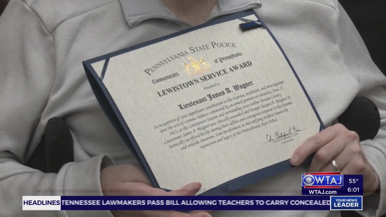 Pennsylvania State police lieutenant honored for his heroic actions ...