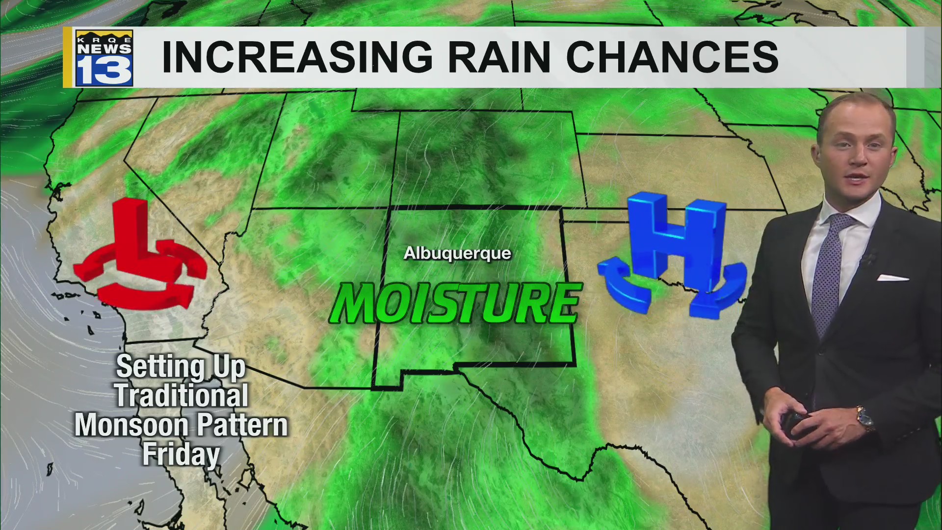 Monsoon storm chances increase starting Friday – KRQE NEWS 13 ...