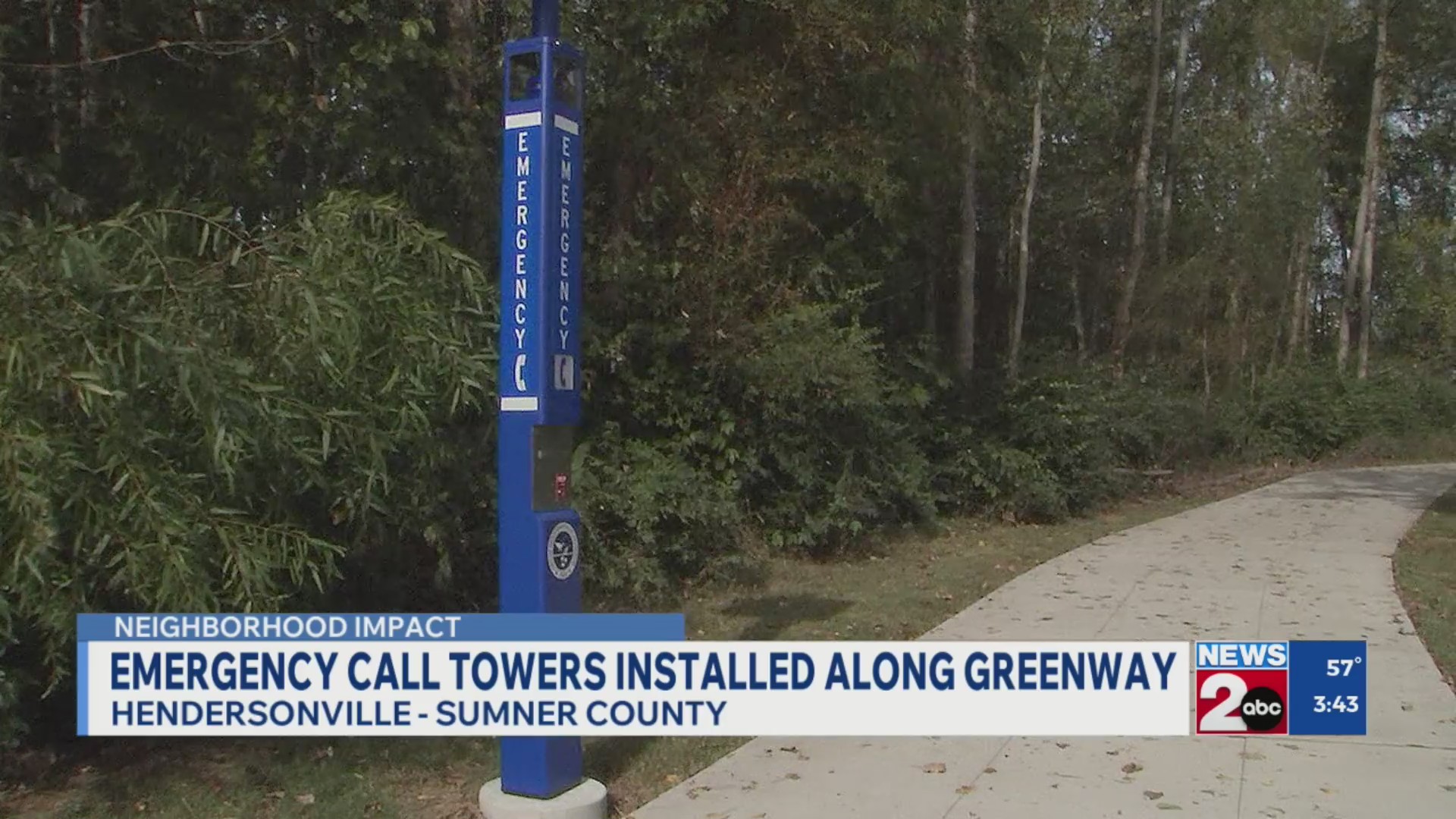 Emergency call towers installed along Hendersonville – WKRN News 2
