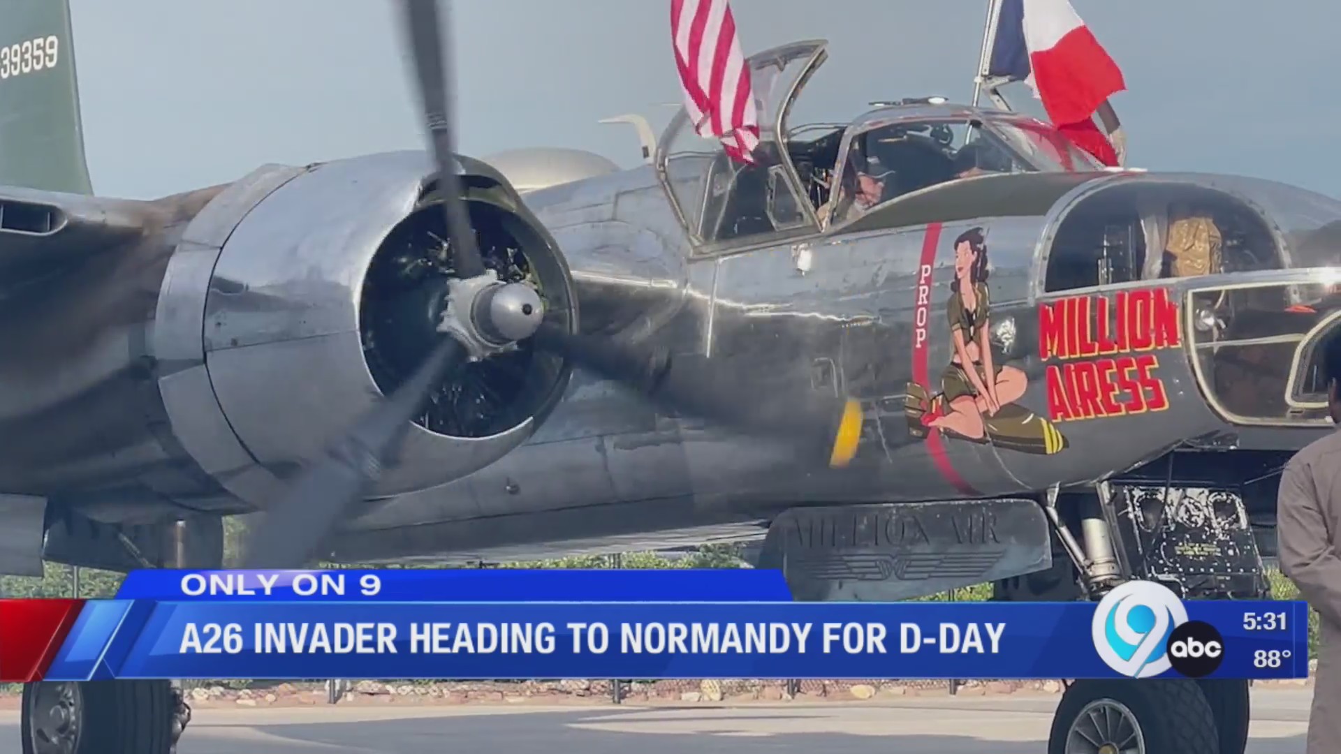 A26 Invader heading to Normandy for D-Day – WSYR