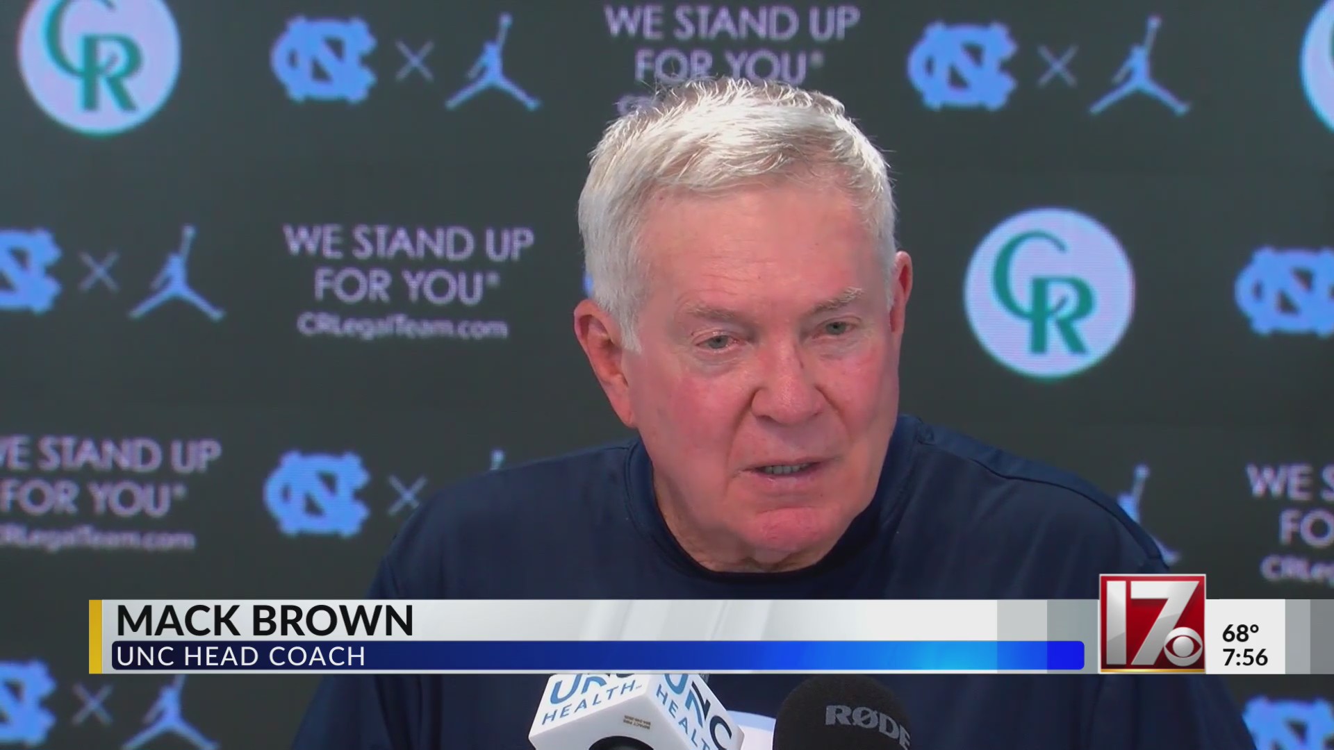 UNC coach Brown speaks after last-second loss to Ga. Tech – CBS17.com