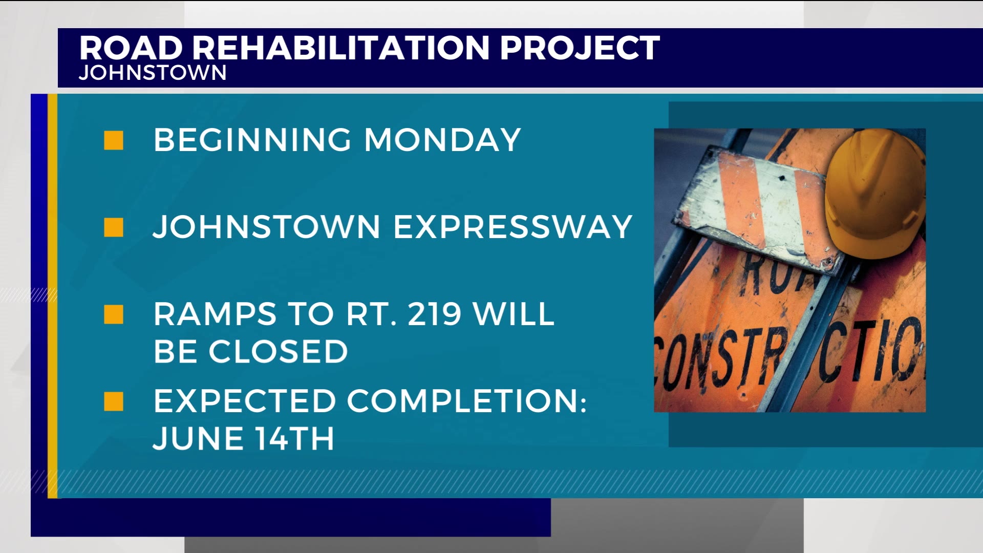 PennDOT announces continued closures of Johnstown Expressway – WTAJ ...