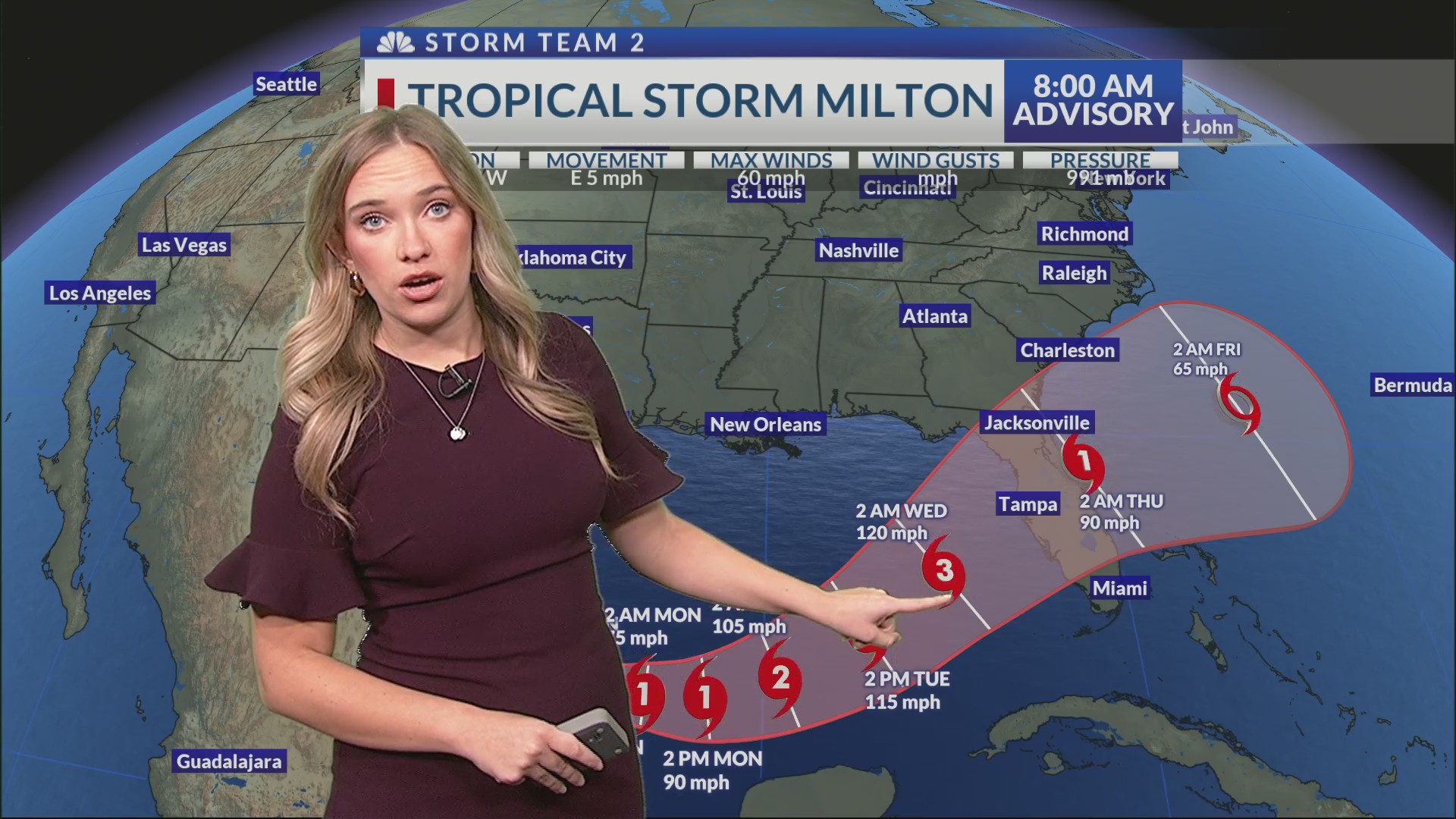 Sunday morning weather forecast with Grace Lowe – WCBD News 2