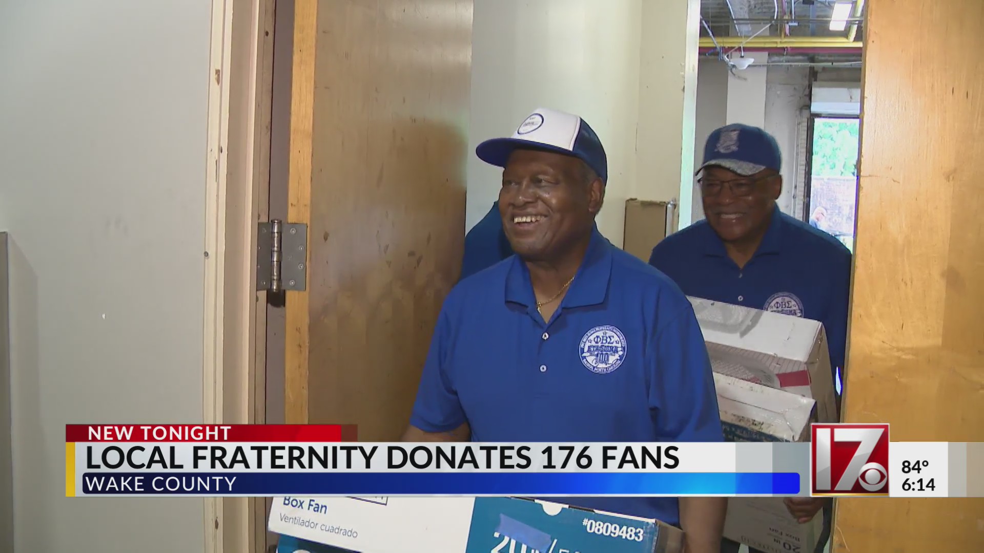 Raleigh frat donates fans for those vulnerable to extreme heat – CBS17.com