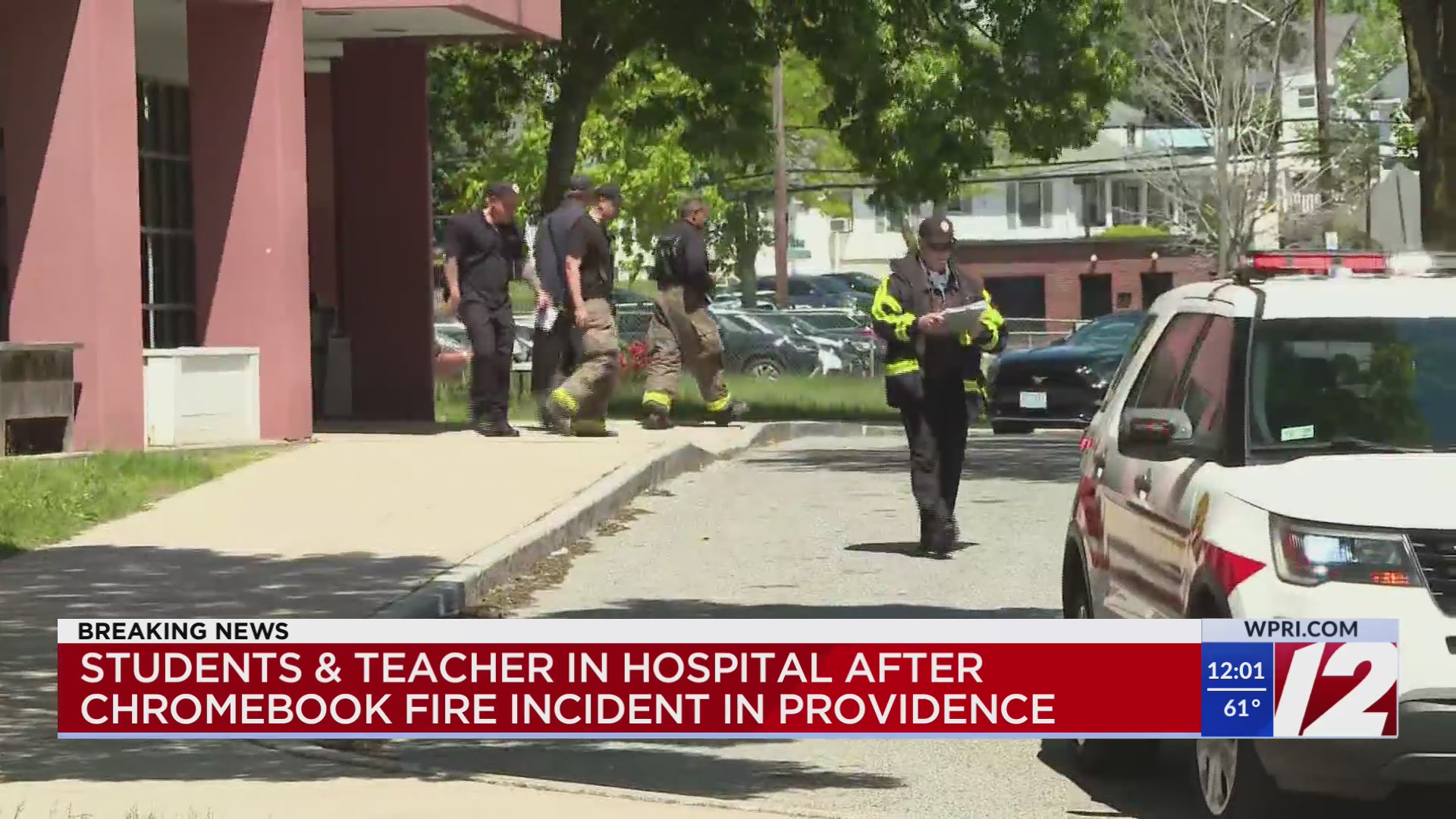 Students and teacher in hospital after Chromebook fire incident in ...