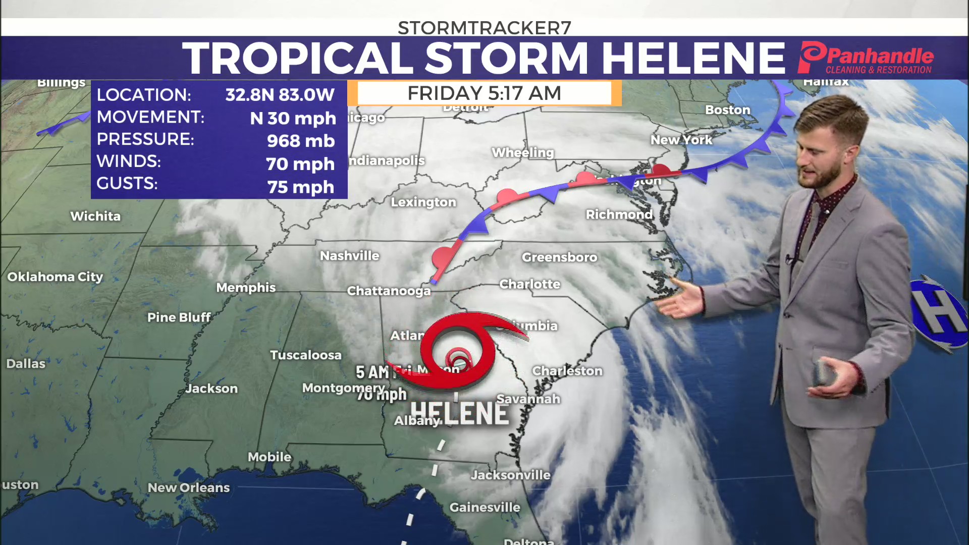 Hurricane Helene makes landfall as Cat 4 and downgrades to Tropical ...