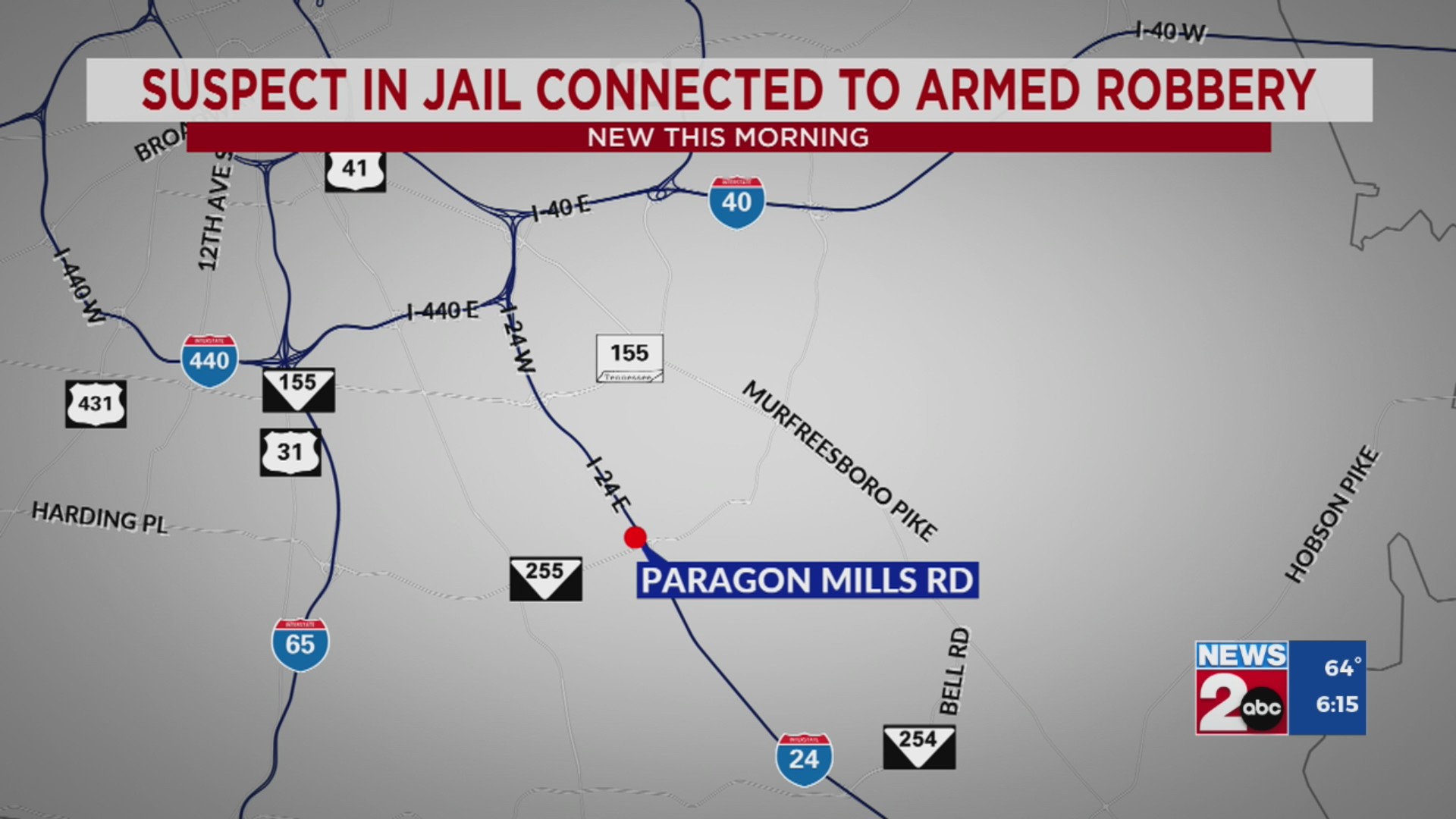 Inmate connected to January robbery – WKRN News 2