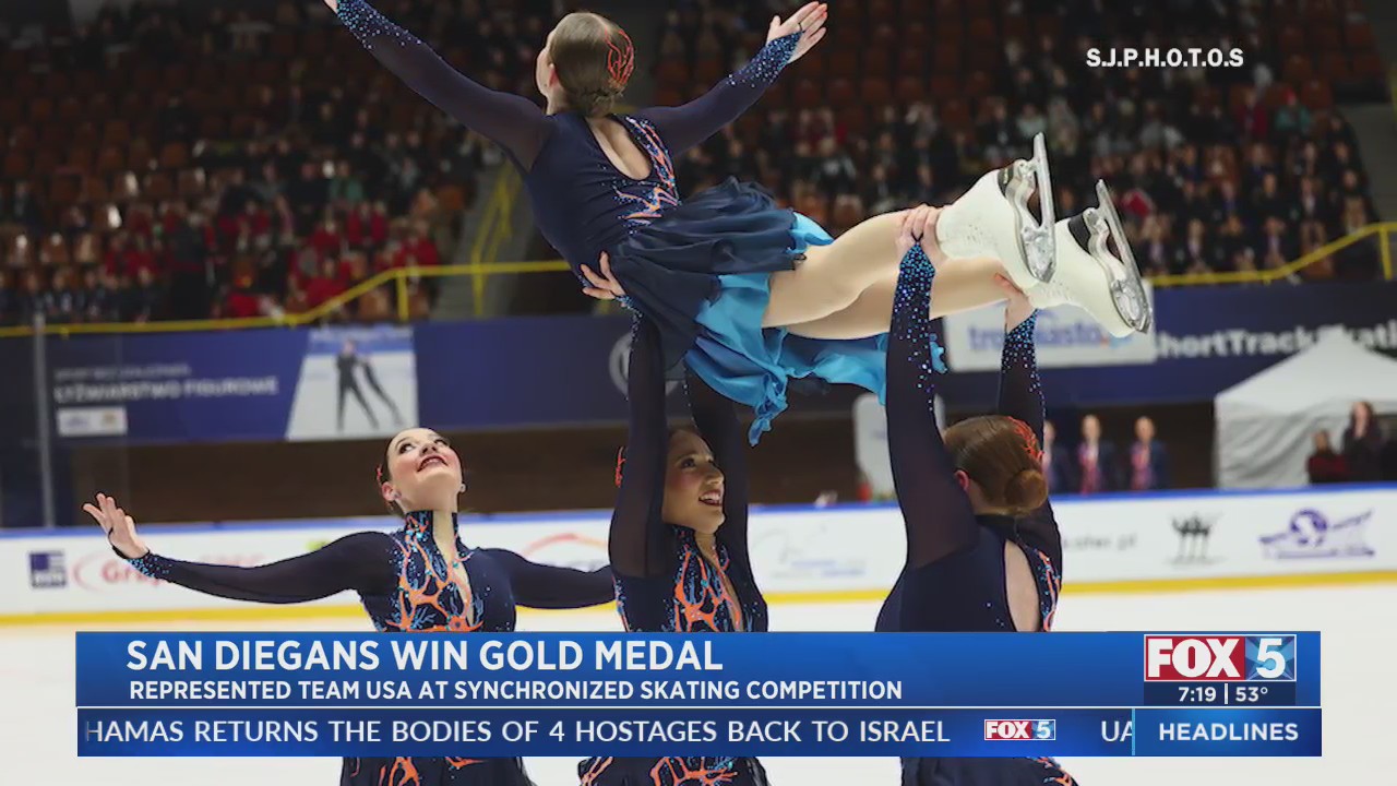 San Diegans win Gold Medal for Synchronized Skating – FOX 5 San Diego & KUSI News