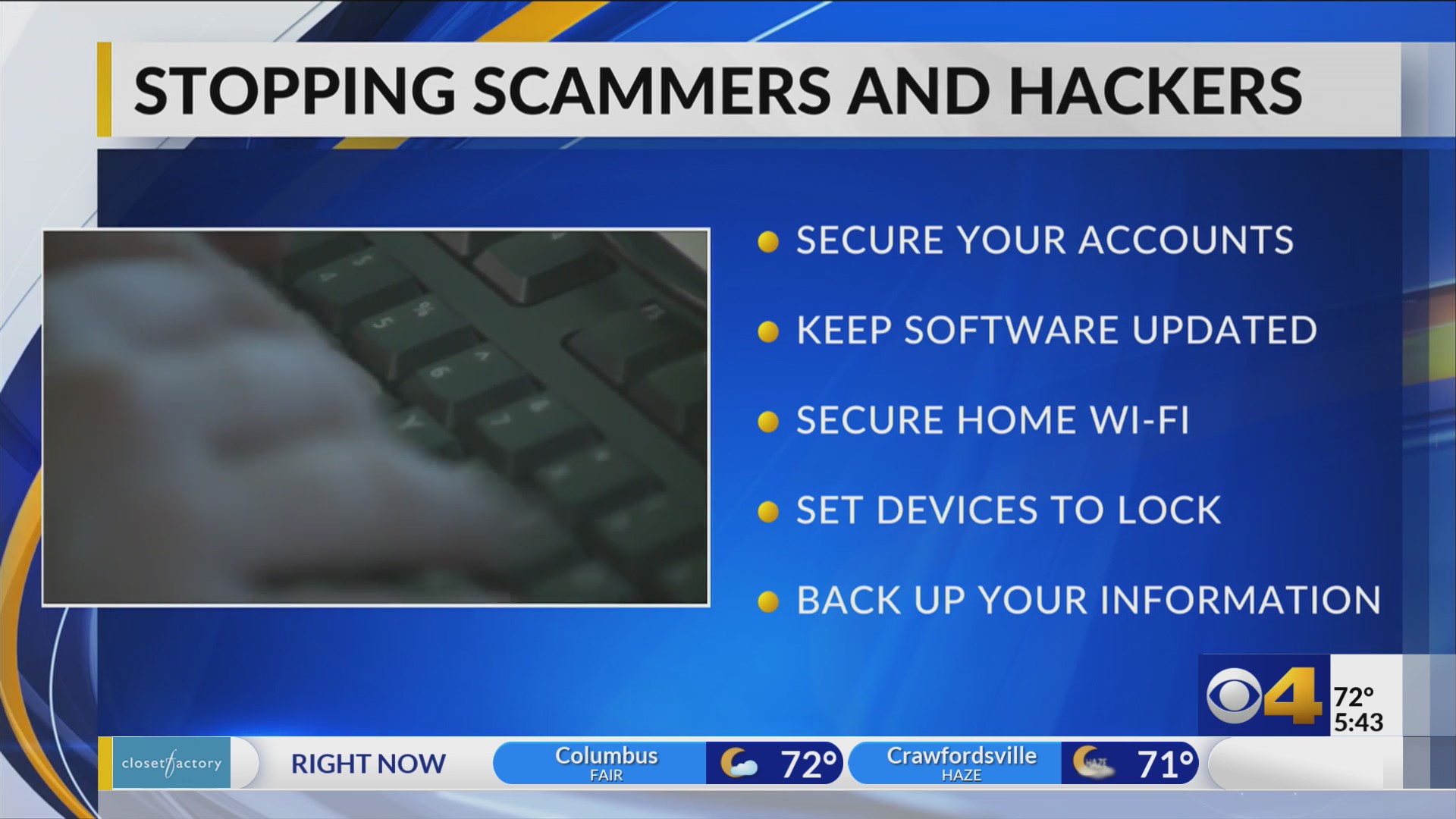 Five ways to stop hackers and scammers – Fox 59