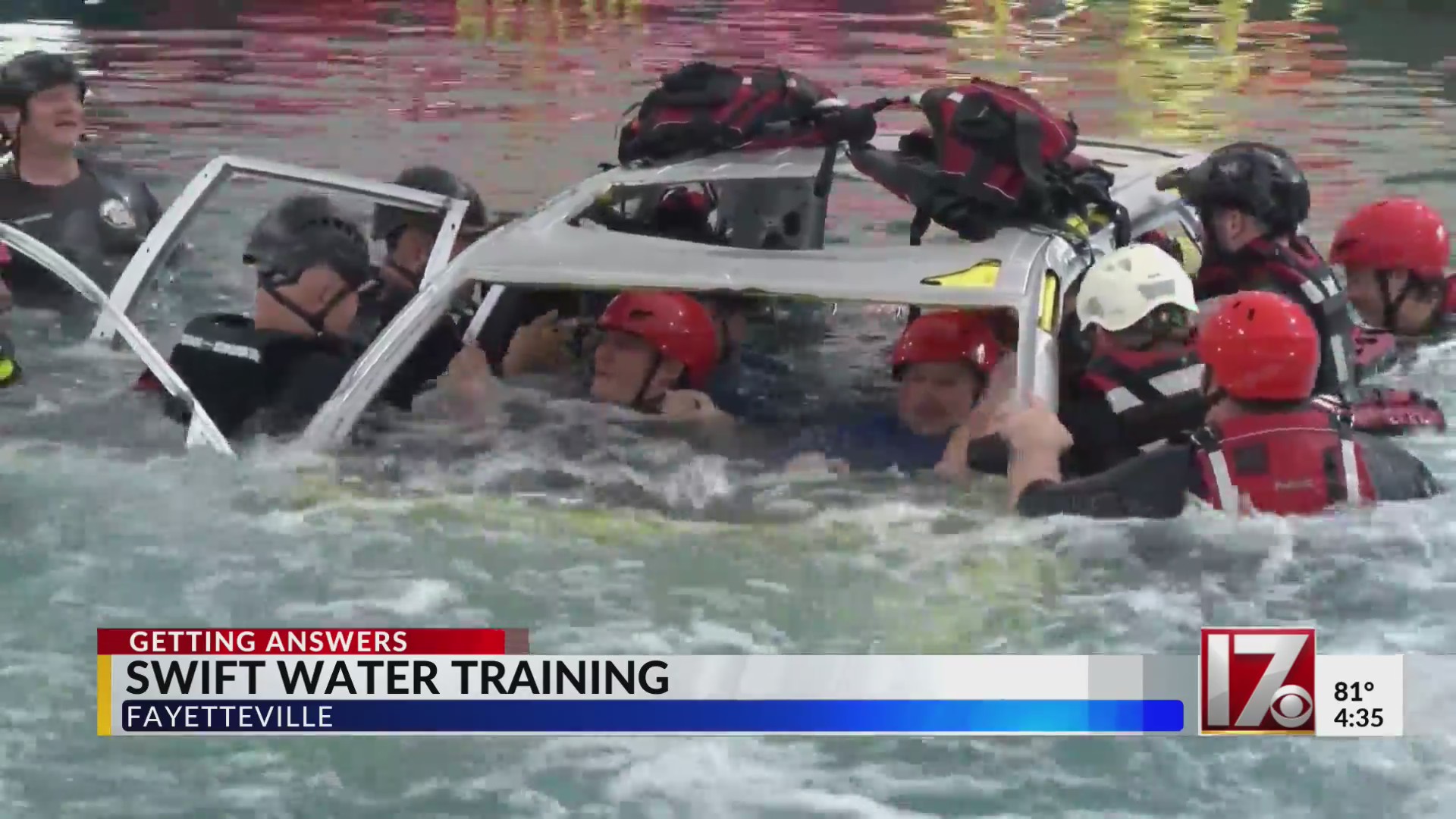 Swift water rescue training in Fayetteville – CBS17.com