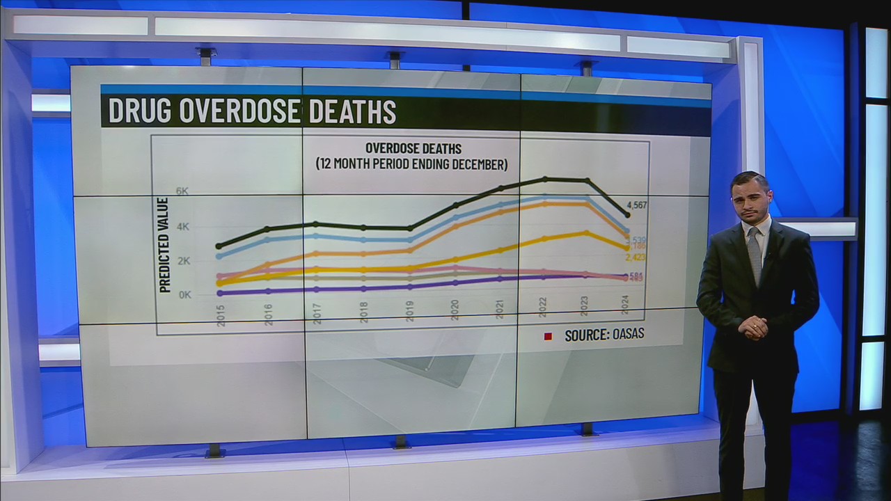 CDC: Overdose deaths in NY dropped 32% in 2024 – NEWS10 ABC