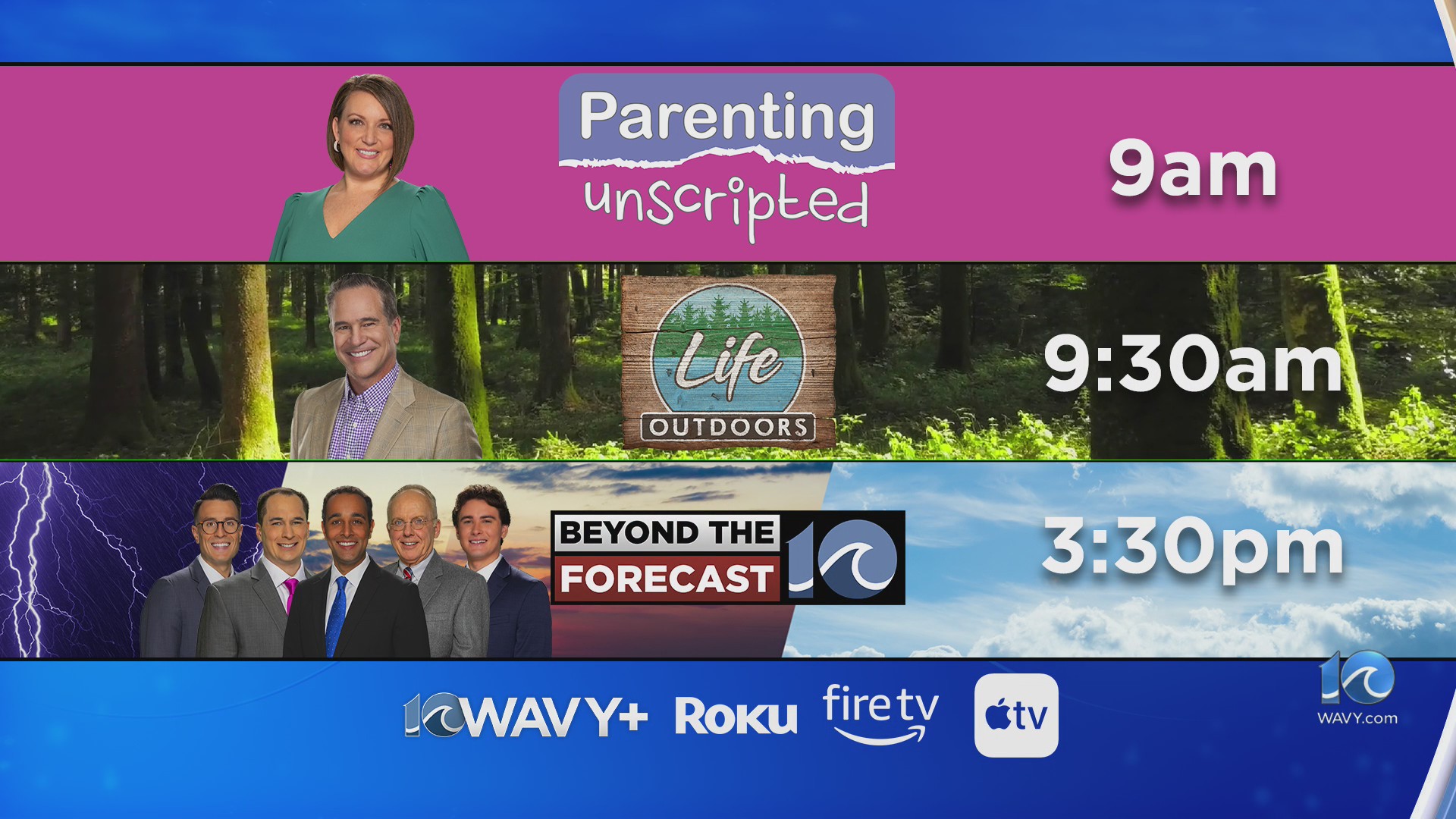 New shows on WAVY+ Thursday – WAVY.com