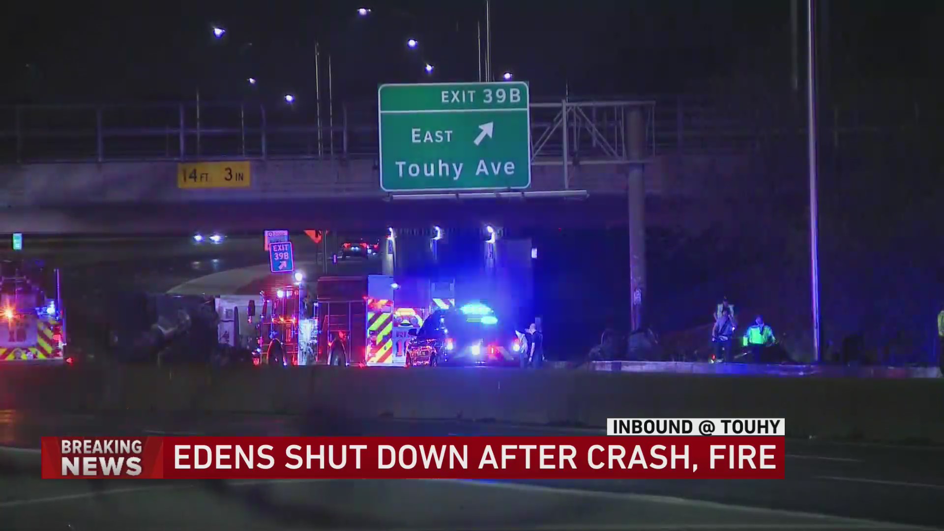TRAFFIC ALERT: Inbound Edens Expressway shut down at Touhy Ave. after fatal crash involving semi ...