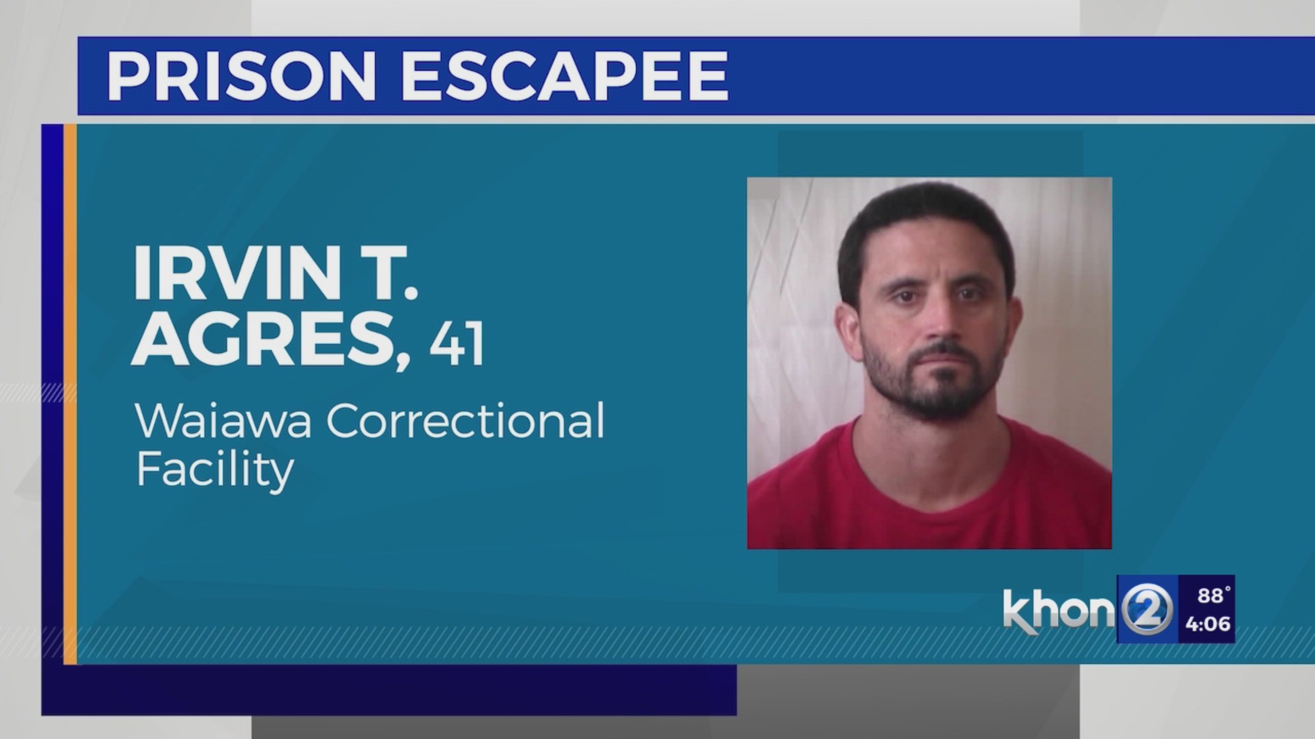 HPD searching for Waiawa Correctional Facility escapee – KHON2