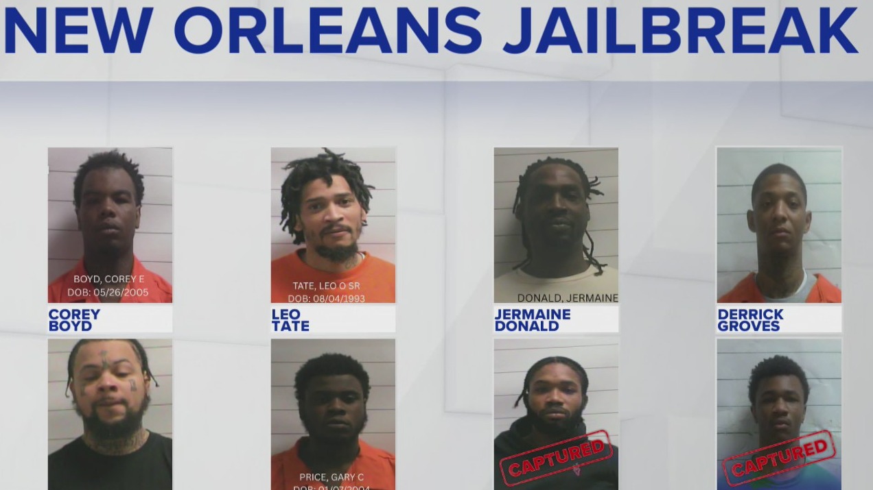 New Orleans inmates walked out loading door, 7 still on the run ...