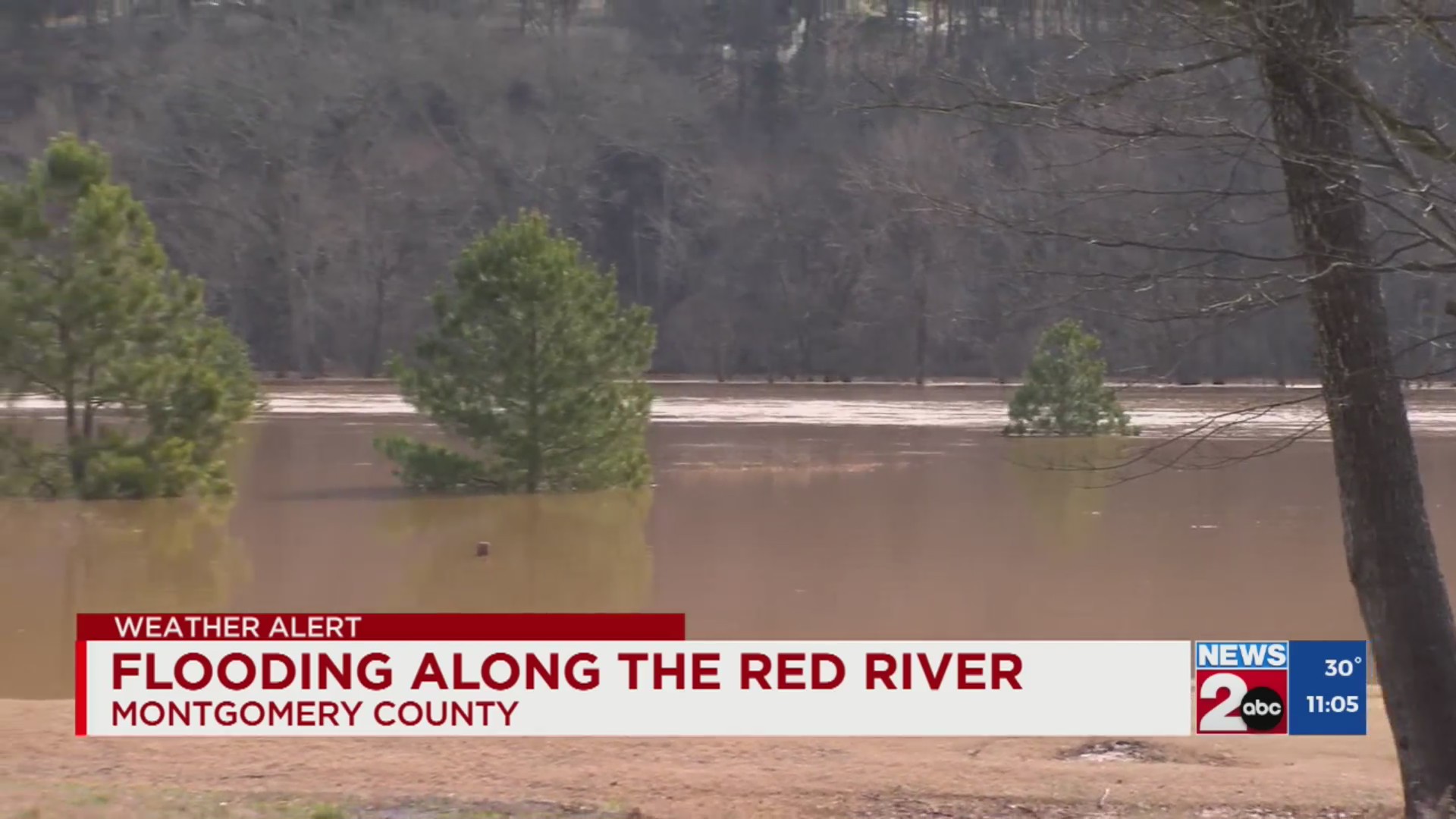 Flooding along the Red River in Montgomery County – WKRN News 2
