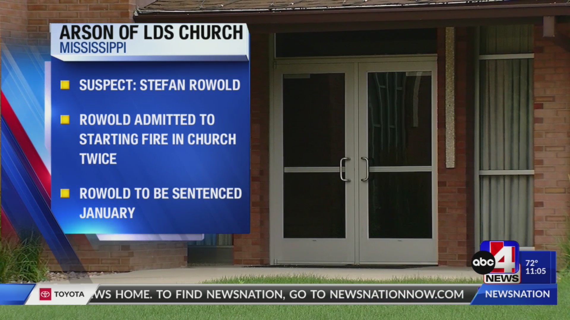 Miss. man convicted of vandalizing, setting fire to LDS church – ABC4 Utah