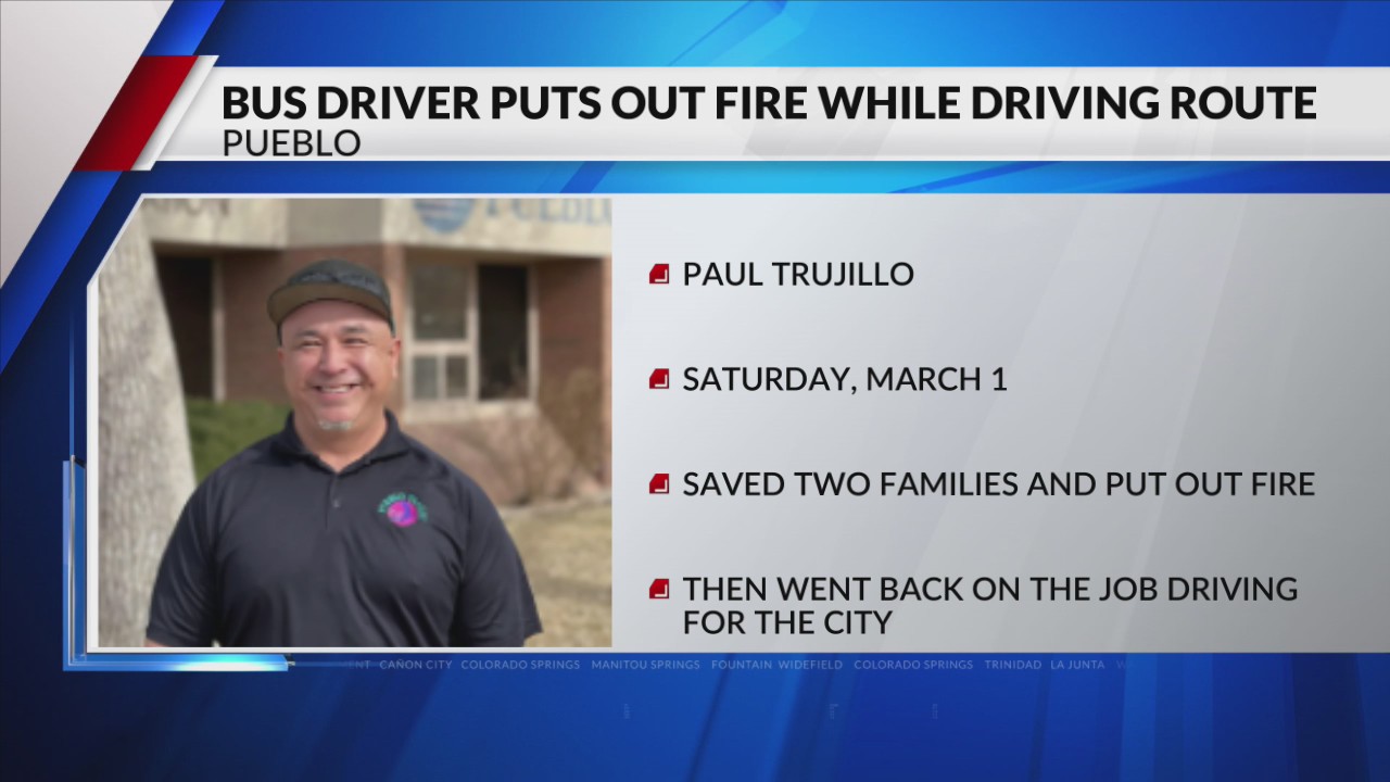Pueblo bus driver puts out fire while driving route – FOX21 News Colorado