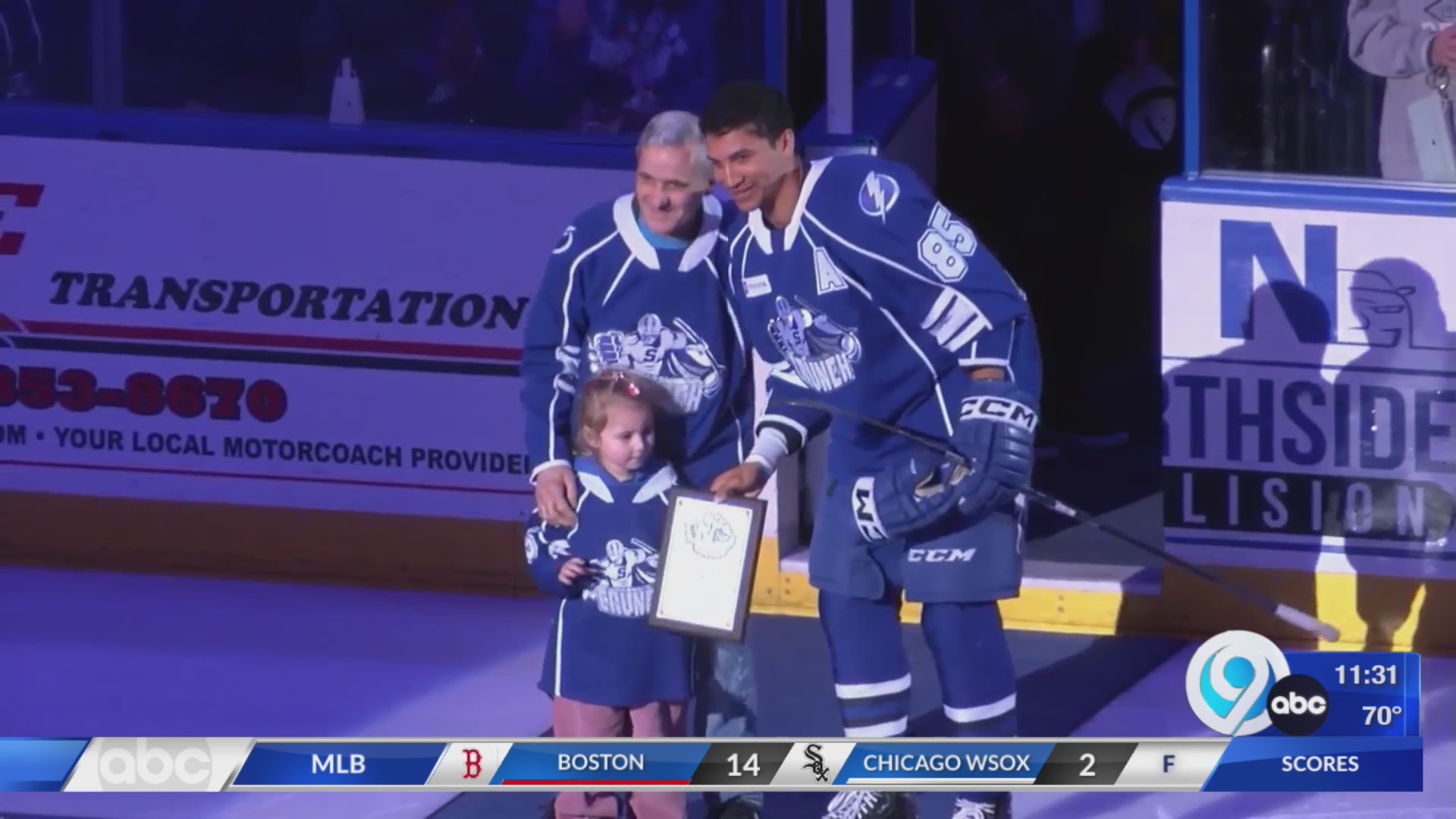 6/11 – Daniel Walcott and AHL present check to Big Brothers Big Sisters ...