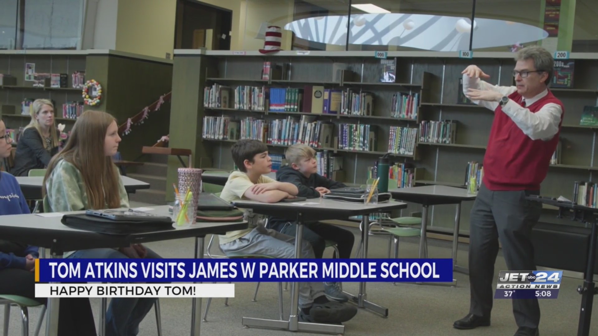 Middle schoolers get lesson in extreme weather from Tom Atkins – WJET ...