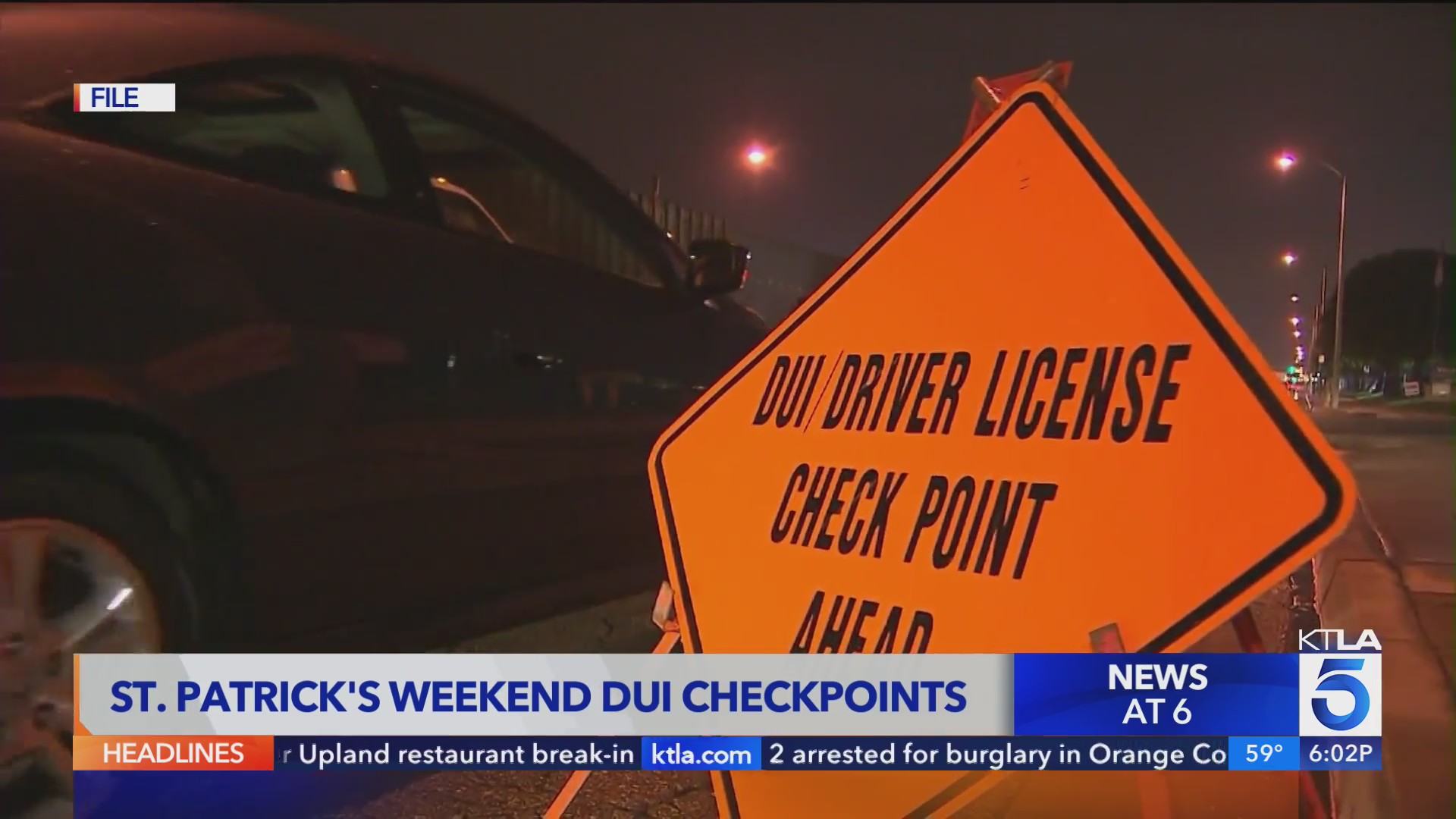 ‘Maximum’ DUI patrols in Los Angeles County for St. Patrick’s weekend ...