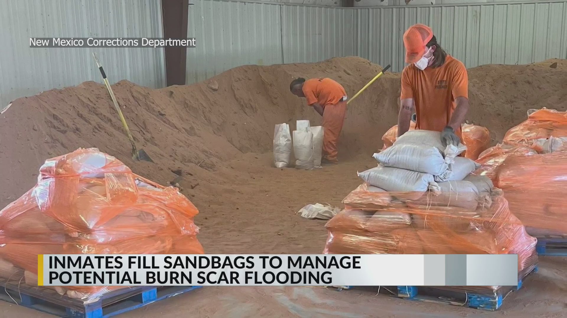 New Mexico inmates fill sandbags to manage potential burn scar flooding ...