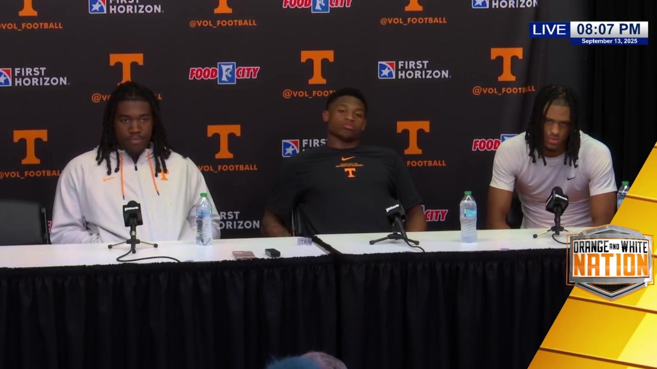 Vols players Dominic Bailey, Braylon Staley and Chris Brazzell break ...