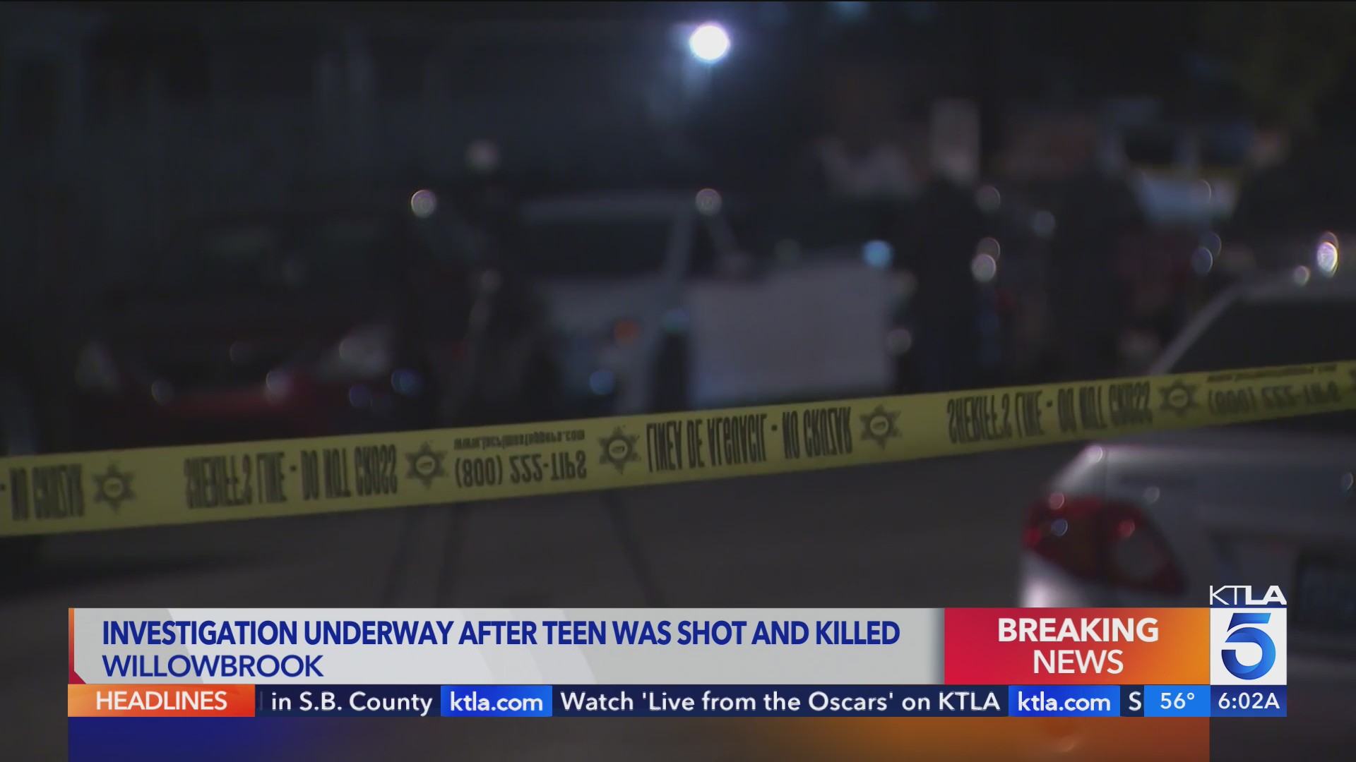 Investigation after teen shot and killed in Willowbrook – KTLA