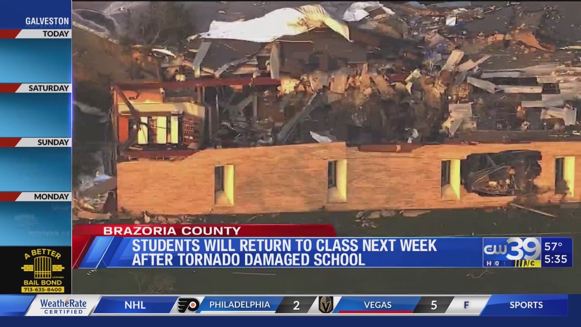 Students will return to class next week after tornado damages Alvin ISD ...