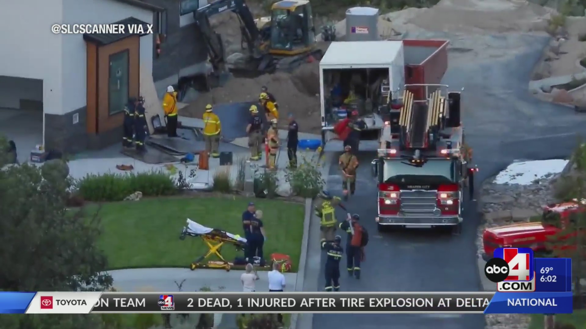 Crews rescue man trapped in a Draper trench collapse – ABC4 Utah