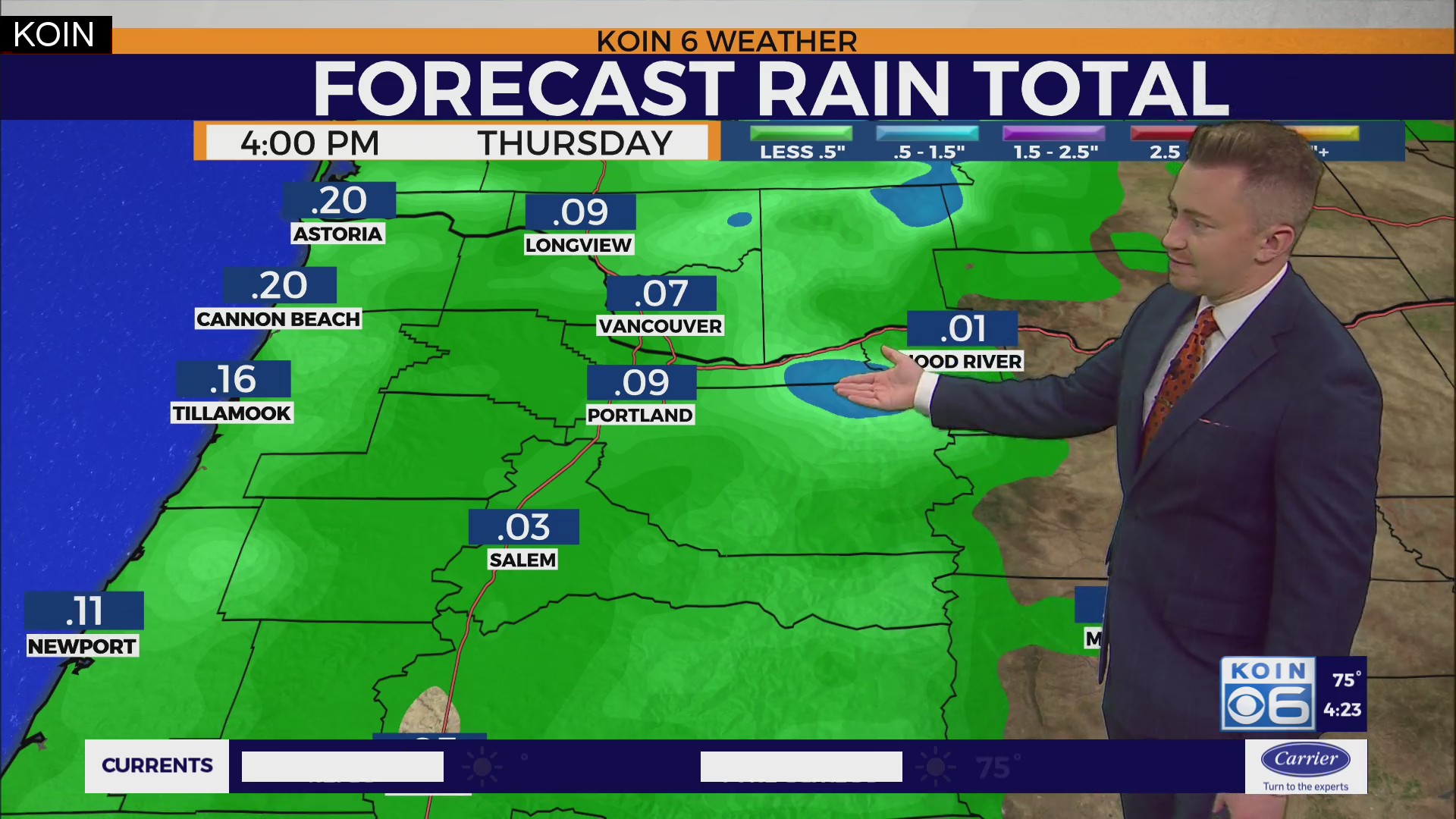 Rain returns to Portland’s weather forecast – KOIN.com